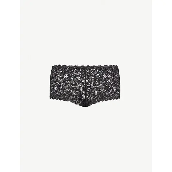 Hanro Moments Stretch-lace Maxi Briefs - Black