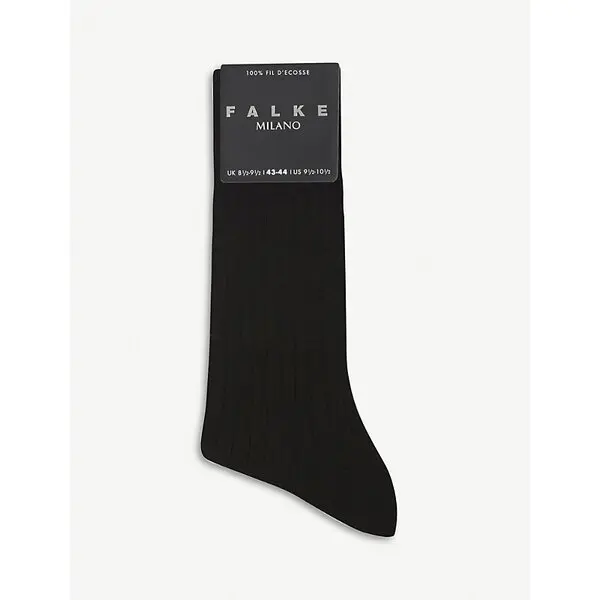 Falke Milano Cotton-blend Socks - Black