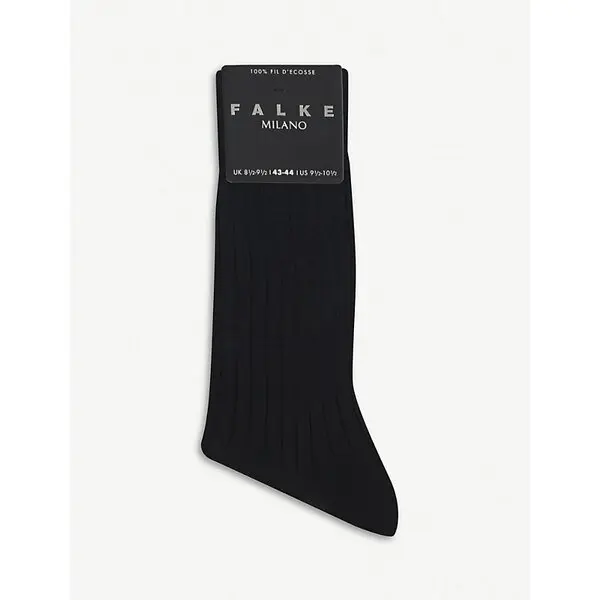 Falke Milano Cotton-blend Socks - Black