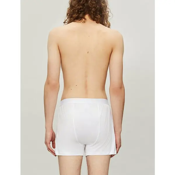 Sunspel Q82 Loose-fit Superfine Cotton Boxers - White