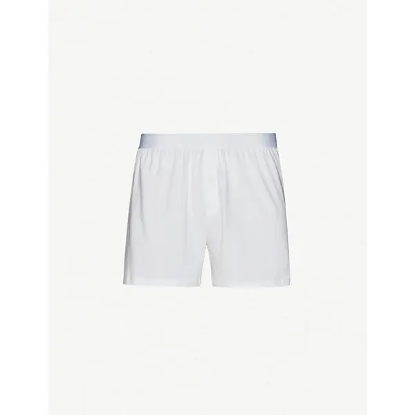 Sunspel Q82 Loose-fit Superfine Cotton Boxers - White