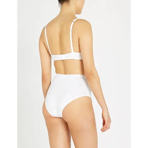 Hanro Sensation Soft Cup Stretch-cotton Bra - 0101 White