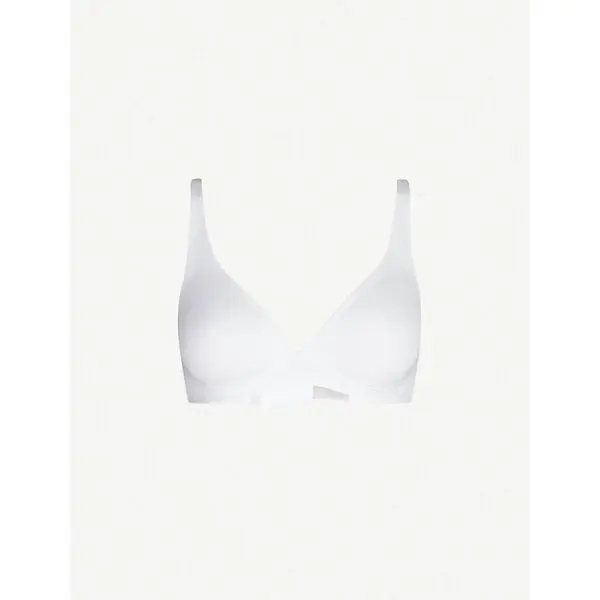 Hanro Sensation Soft Cup Stretch-cotton Bra - 0101 White