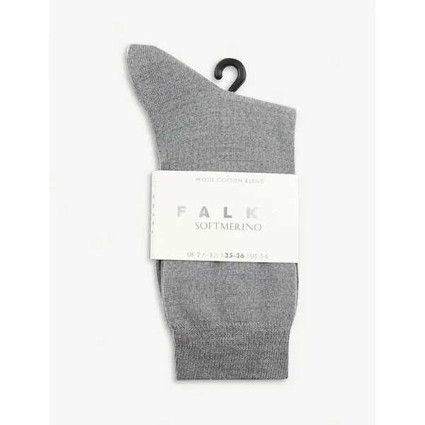 Falke High-rise Wool Socks - 3830 Light Grey Mel.