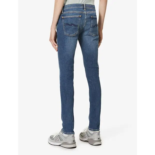Nudie Jeans Skinny Lin Tapered Jeans - Dark Blue Navy