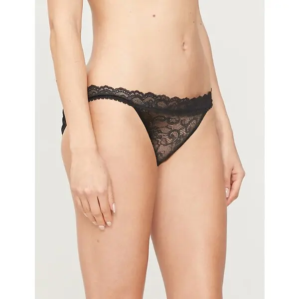 AUBADE Rosessence High-rise Stretch-lace Briefs - Black