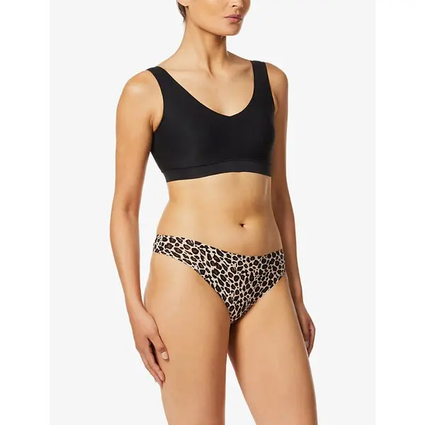 Chantelle Soft Stretch Seamless One-size Thong - Animal Print
