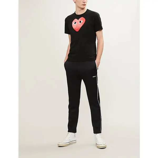 Play Comme Des Garcon Play Heart Cotton T-shirt Xxl - Black