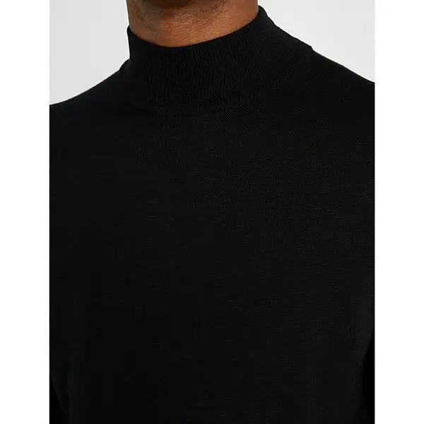 Sandro Turtleneck Wool Jumper - Black