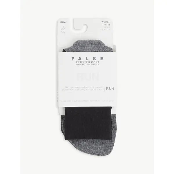 Falke Ru4 Run Cotton-blend Socks - Black Mix