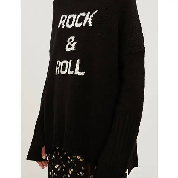 Zadig&Voltaire Alma Turtleneck Oversized Wool Jumper - Noir