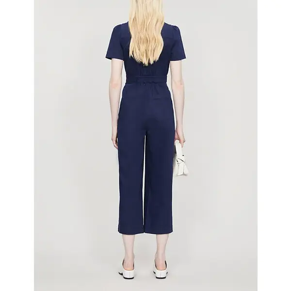 Whistles Emma Cotton-blend Jumpsuit