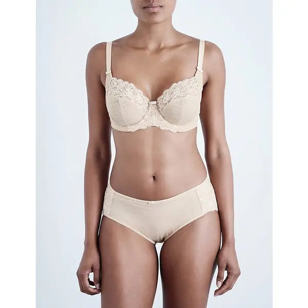 Panache Envy Lace Underwired Balconette Bra - Nude