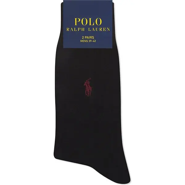 Polo Ralph Lauren Fil D'ecosse Cotton Socks - Black