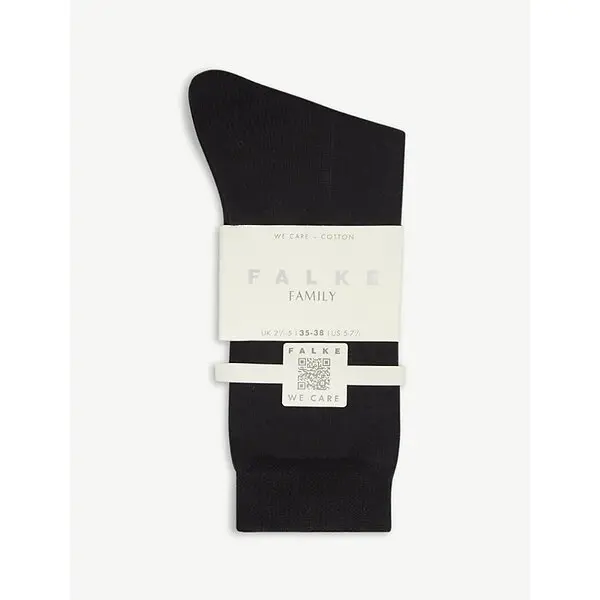 Falke Family Cotton-blend Socks - 3009 Black