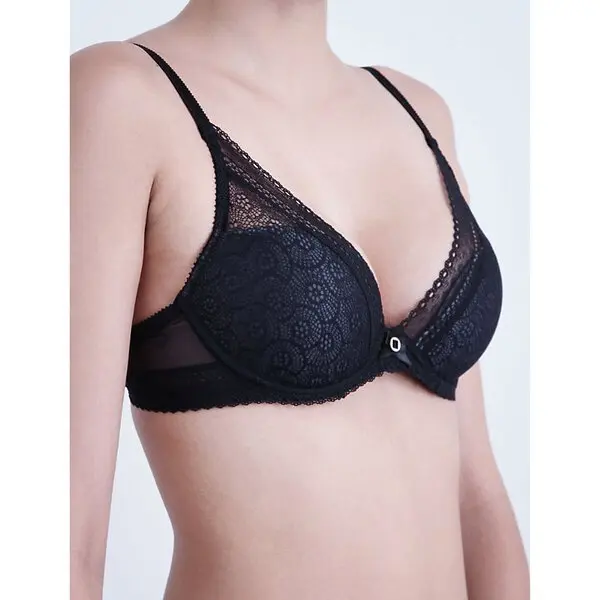 Chantelle Festivite Underwired Lace Bra - Black