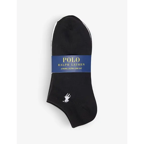 Polo Ralph Lauren Pack Of Six Embroidered Socks - Assorted