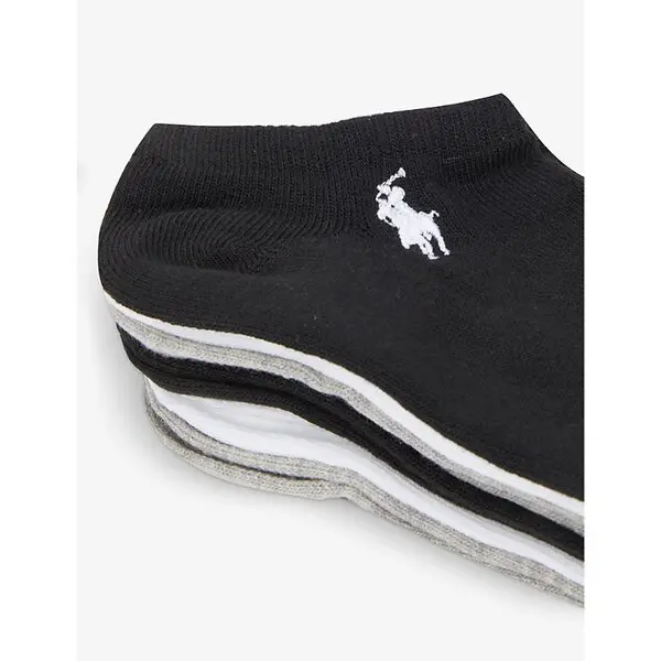 Polo Ralph Lauren Pack Of Six Embroidered Socks