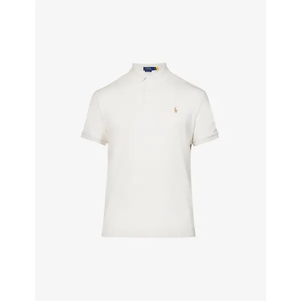 Polo Ralph Lauren Embroidered Logo Cotton Jersey Polo Shirt - American Heather