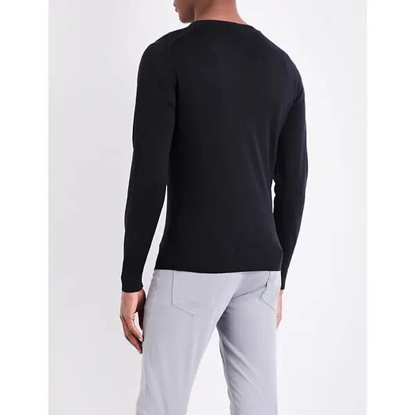 John Smedley Blenheim V-neck Jumper - Black