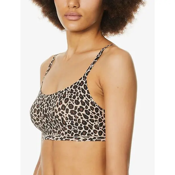 Chantelle Soft Stretch Smooth Padded Bralette - 0oz Leopard Print