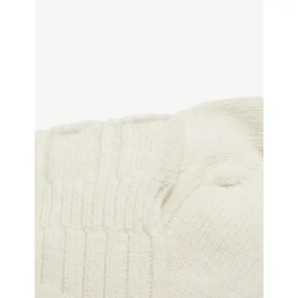 Falke Bedsock Ribbed Knitted Wool-blend Socks - 2049 Off White