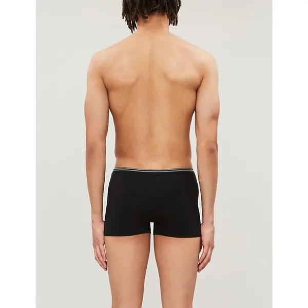Zimmerli Pure Comfort Classic-fit Stretch-cotton Trunks - Black