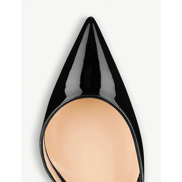 CHRISTIAN LOUBOUTIN Iriza 100 Patent-leather Courts - Black