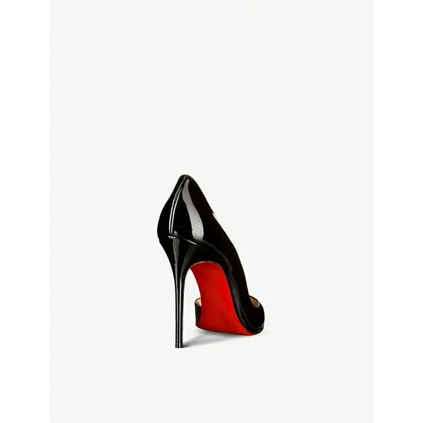 CHRISTIAN LOUBOUTIN Iriza 100 Patent-leather Courts - Black