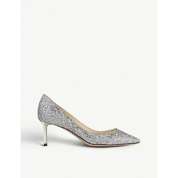 JIMMY CHOO Romy 60 Glittered Courts - Champagne