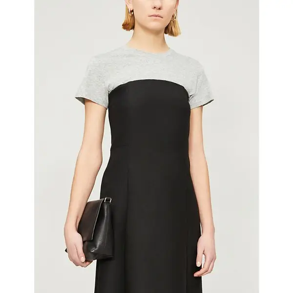 Vince Essential Round-neck Pima Cotton T-shirt - Heather Grey