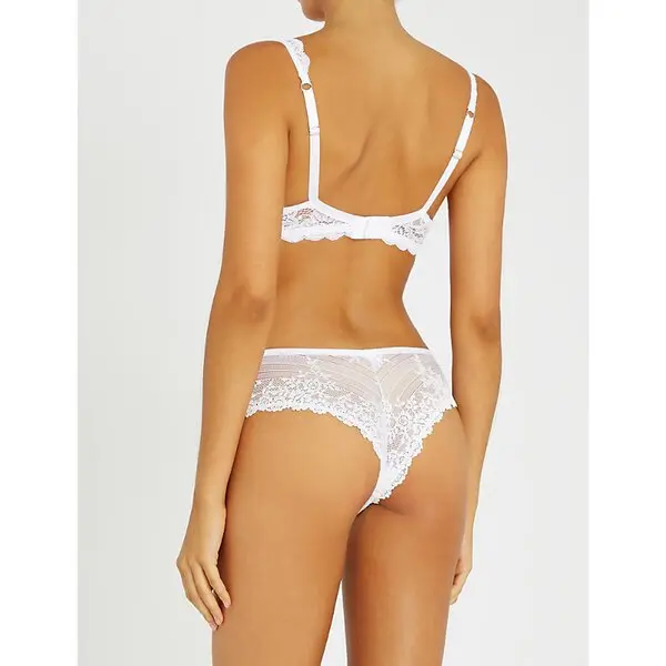 Hanro Moments Lace Soft-cup Bra - White
