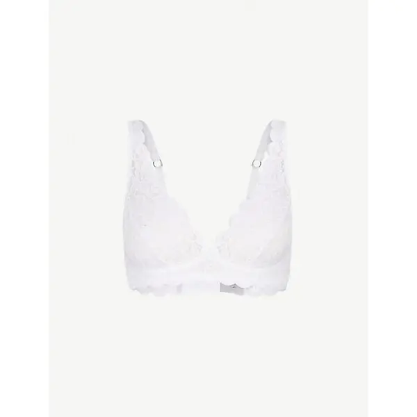 Hanro Moments Lace Soft-cup Bra - White