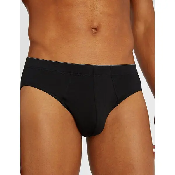 Hanro Basic Slim-fit Cotton Briefs - Black