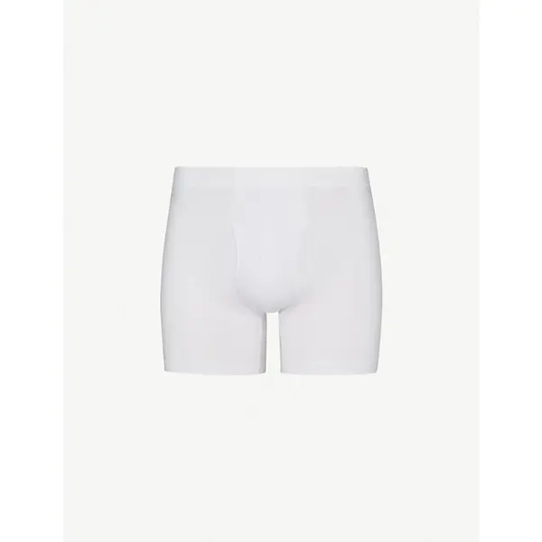 Derek Rose Jack Slim-fit Pima-cotton Trunks - White
