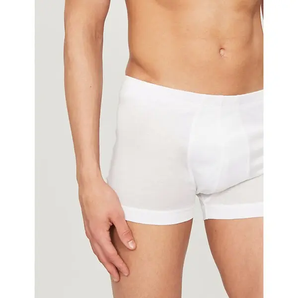 Zimmerli Slim-fit Stretch-cotton Trunks
