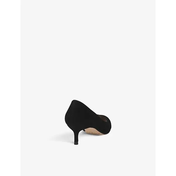LK BENNETT Audrey Suede Kitten Heel Courts