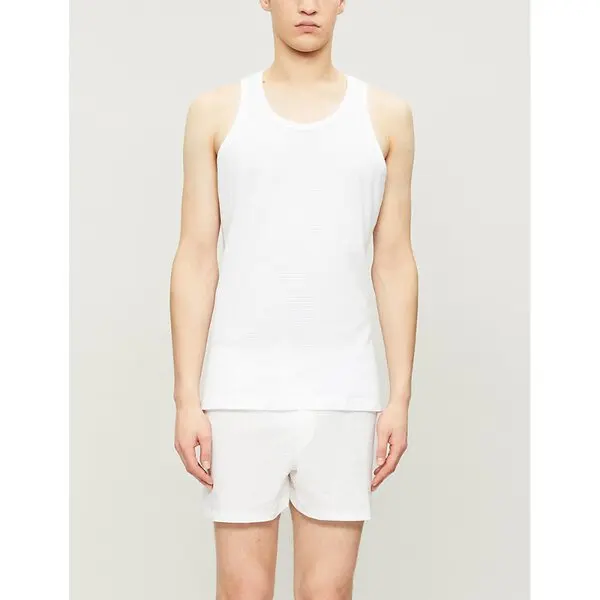 Sunspel Q82 Superfine Cotton-jersey Vest
