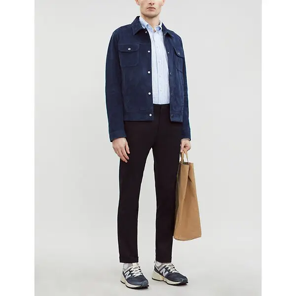Eton Striped Long-sleeved Slim-fit Cotton Shirt