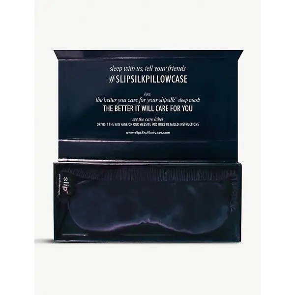 Slip Elasticated Silk Sleep Mask - Navy