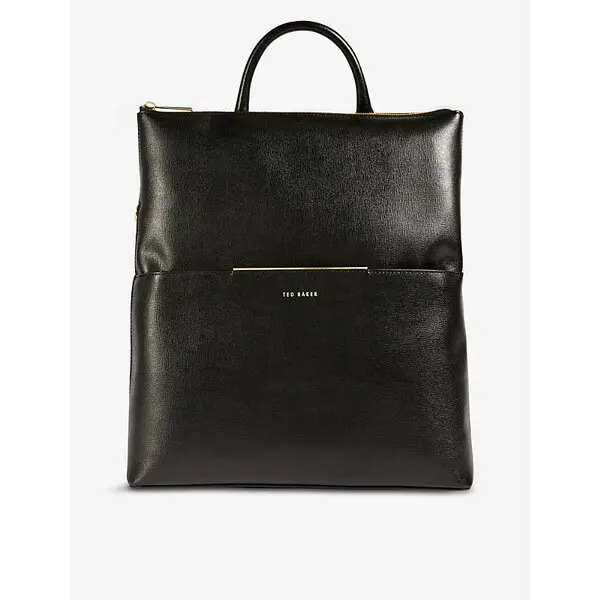 Ted Baker London Kryshia Branded Saffiano Leather Backpack 1