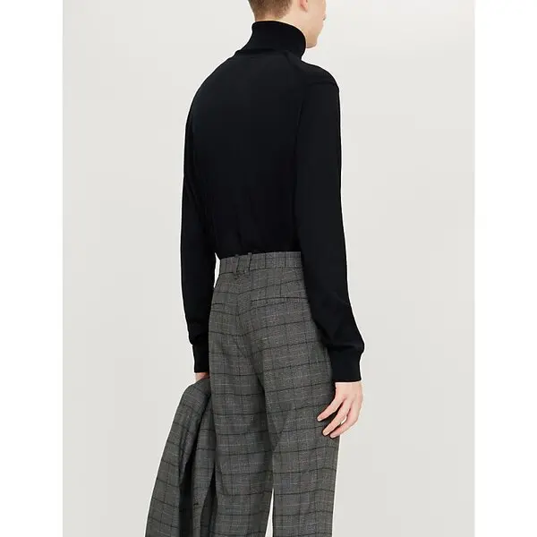 Sandro Fine-knit Wool Jumper - Black