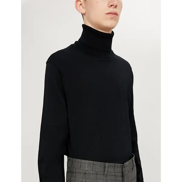 Sandro Fine-knit Wool Jumper - Black