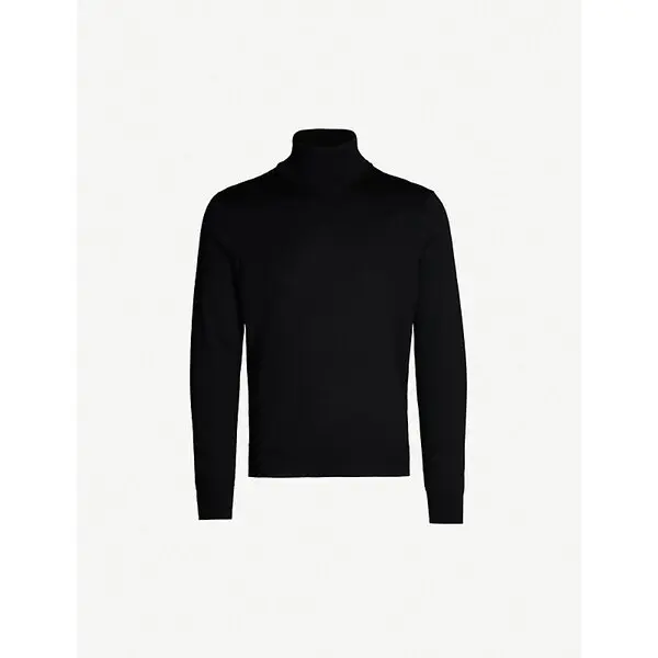 Sandro Fine-knit Wool Jumper - Black