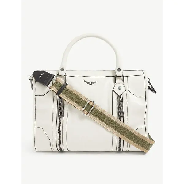 Zadig&Voltaire Logo-print Woven Strap - Kaki
