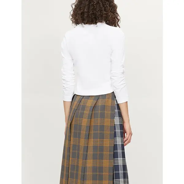 Play Comme Des Garcon Comme Des Garçons Play Heart Appliquéd Top - White