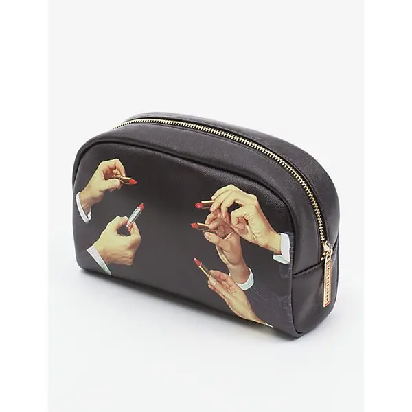 SELETTI Lipstick Print Cosmetic Case - One-color