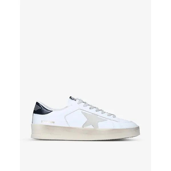 GOLDEN GOOSE Stardan Low-top Leather Trainers - White/blk