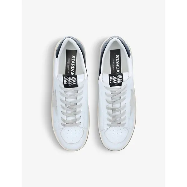 GOLDEN GOOSE Stardan Low-top Leather Trainers - White/blk