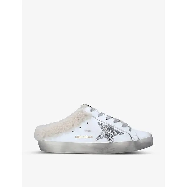 GOLDEN GOOSE Superstar Sabot 10224 Leather And Shearling Trainers - White/oth